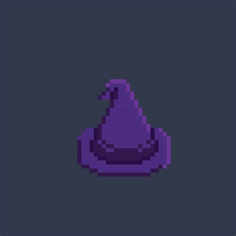 Witch Hat In Pixel Art Style 22906948 Vector Art At Vecteezy