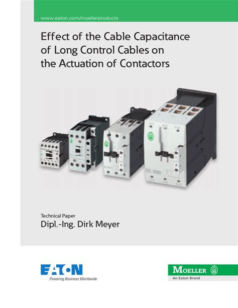 Contactor Cable Capacitance Long Control Cables Effect
