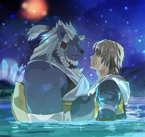 Yuna Tidus And Kimahri Ronso Final Fantasy And 1 More Drawn By