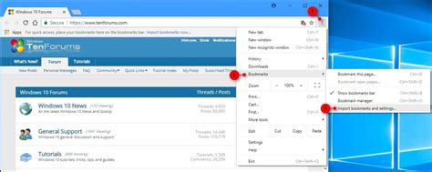 Import Favorites From Internet Explorer To Chrome In Windows 10 Tutorials