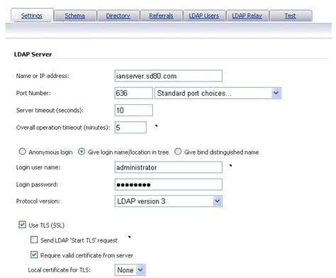 Advanced Ldap Configuration