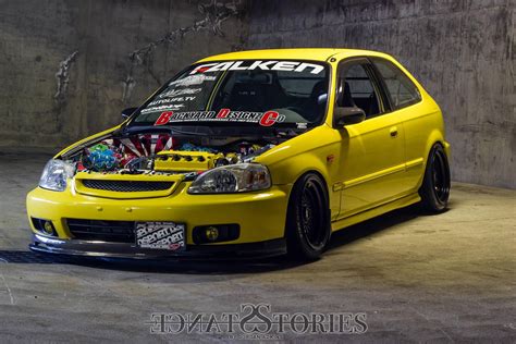 Ek Hatchback Rolling On Way Jdm Always Honda Civic Honda Civic Ek Hatch