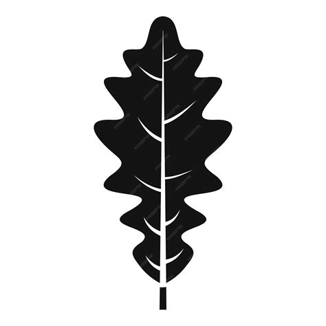 Premium Vector Oak Leaf Icon Simple Illustration Of Oak Leaf Vector