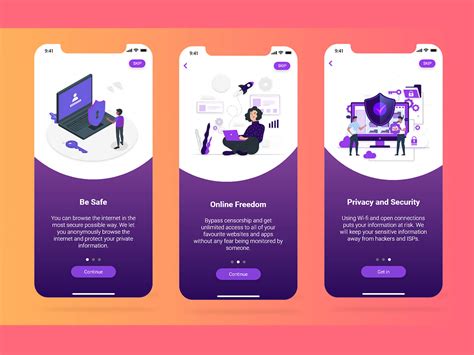 VPN Onboarding UI UX Design Rshagor Com VPN Onboarding UI UX Design Rshagor Com