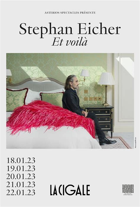 Concert Stephan Eicher Du 18 Janvier 2023 Au 22 Janvier 2023 La Cigale