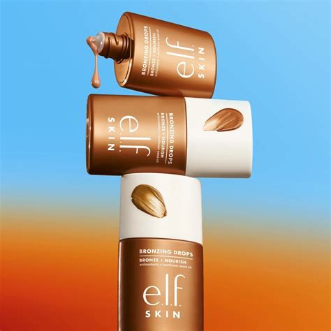 E L F Skin Bronzing Drops Copper Gold Vitamin E And Sunflower Seed Oil Kmart