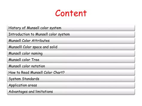 Munsell Color Order System Pptx