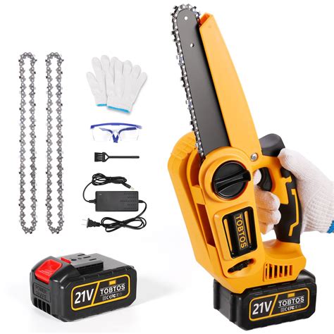 Buy Tobtos Brushless Mini Chainsaw 8 Inch Cordless Mini Chainsaw