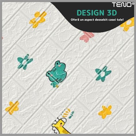 Комплект от 20x тапети Teno 3d самозалепващ се водоустойчив лесен за монтаж модерен дизайн