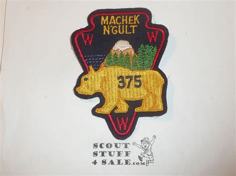 Order Of The Arrow Lodge 375 Machek Ngult A6a Felt Arrowhead Patch
