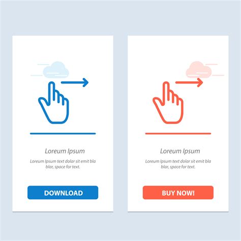 finger gestures right slide swipe blue and red download and buy now web
