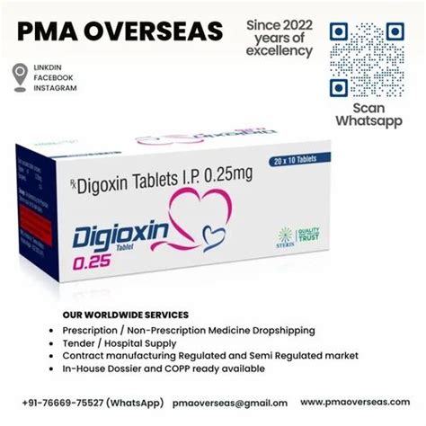 025mg Digoxin Tablets Ip At ₹ 30stripe Digoxin Tablet In Nagpur