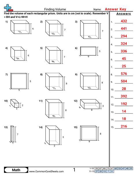 Volume Of Prism Worksheets Volume Of Prisms Worksheets By Make Sense