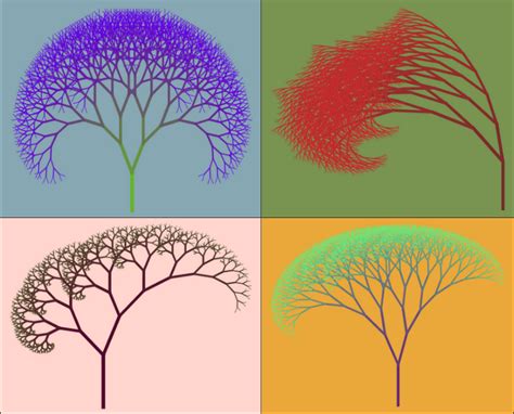 Fractal Trees Recursion Quaternions And Python