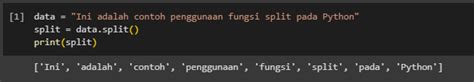 4 Contoh Penggunaan String Split Python