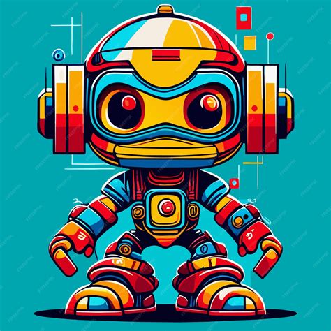 Premium Vector Creative Catalyst Little Robot Graphics Igniting Ideas