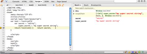 Security Exposing Private Variables In Javascript Stack Overflow