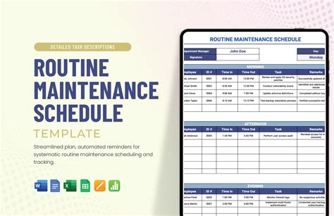 How To Set Up A Maintenance Schedule In Excel