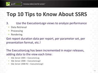 SQL Server Reporting Services SSRS PPTX