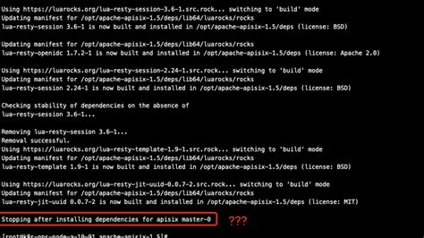 Request Help 15 Make Deps Error · Issue 2052 · Apacheapisix · Github