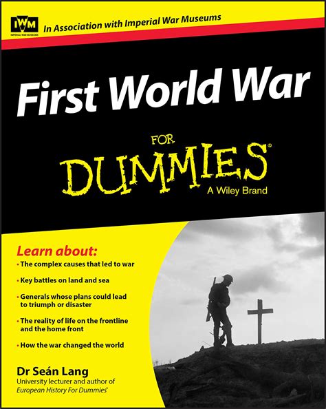 First World War For Dummies For Dummies Series Lang Seán