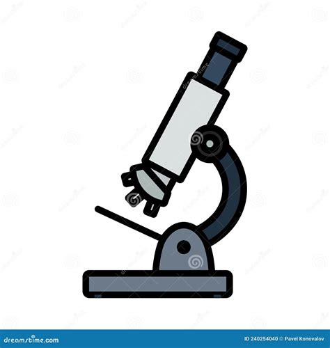 School Microscope Sketch Vector Illustration 118193406