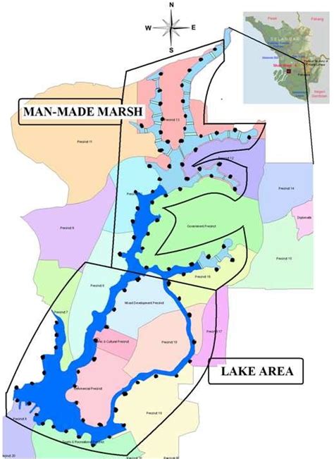 Map Location Of The Distance Sampling Point Count Stations In Man Made Download Scientific