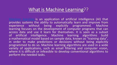Machine Learning Pptx Artificial Intelligence Technology And Computing