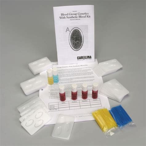 Carolina Synthetic Blood Group Genetics Kit