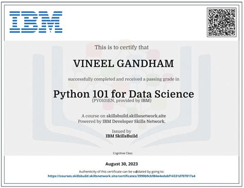 Vineel Gandham On Linkedin Im Happy To Share That Ive Obtained A New