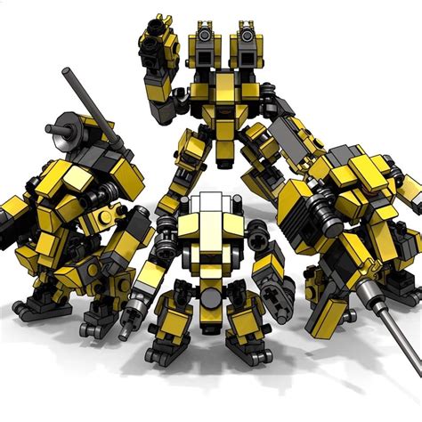 Building Blocks Moc Mecha Small Mecha Commando Assembling Toys Creative