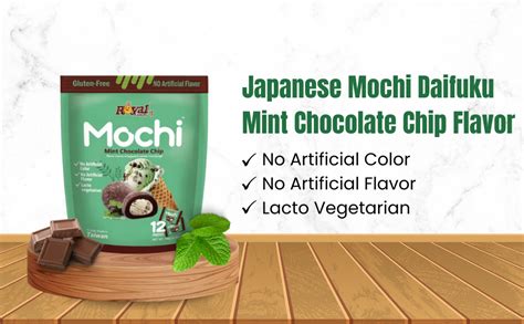 Japanese Mochi Mint Chocolate Chip Flavor No Artificial