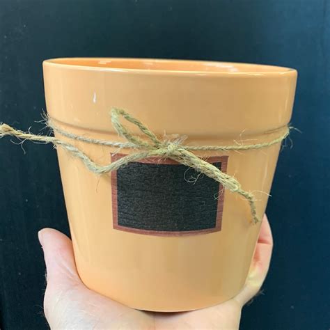 Chalk Label Pot