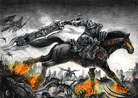 Darksiders War Drawing By Bajan Art On Deviantart