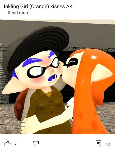 Inkling Girl Kiss Inkling Boy By Tylermakie On Deviantart