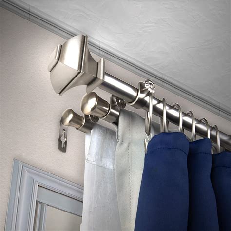 Aandf Rod Décor Phife 13 16 Triple Curtain Rod 66 120 Inch