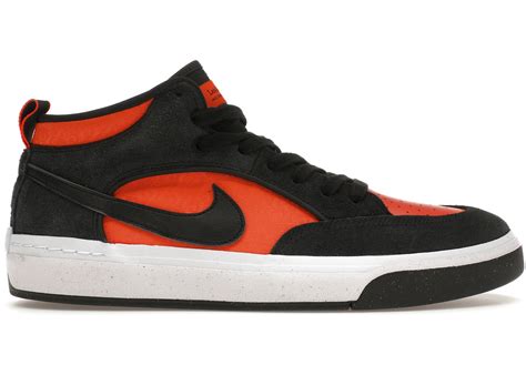 Nike Sb React Leo Black Electro Orange Mens Dx4361 002 Us