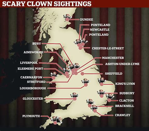 Killer Clown Craze Returns To The Uk As Halloween Nears Daily Mail Online