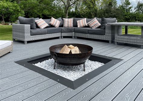 Composite Decking Graphite Grey 36m Composite Decking Bullnose