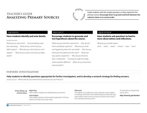 Primary Source Analysis Guide Pdf