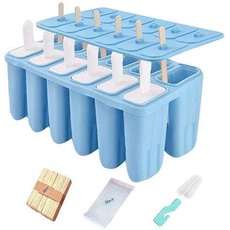 Silicone Popsicle Molds With Sticks Wpunwen 12 Cavity Ice