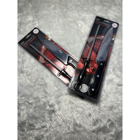 Kit Para Churrasco Faca E Chaira Shopee Brasil