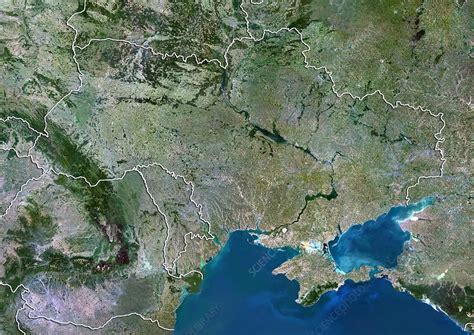Ukraine Satellite Image Stock Image C0134132 Science Photo Library