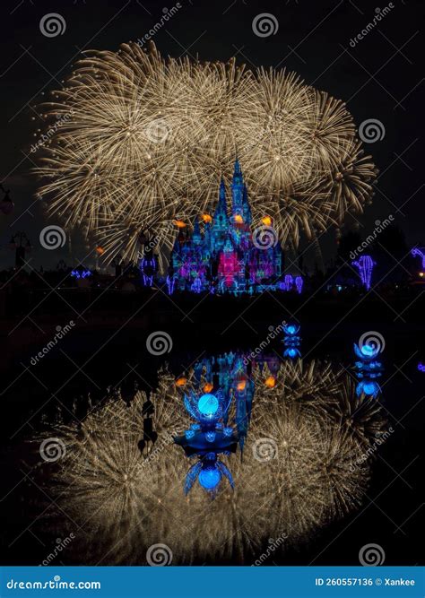 Disney Halloween Special Fireworks Display Editorial Photo Image Of
