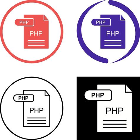 Php Icon Design 44335424 Vector Art At Vecteezy