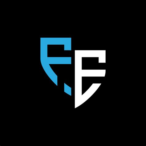 Fe Abstract Monogram Logo Design On Black Background Fe Creative