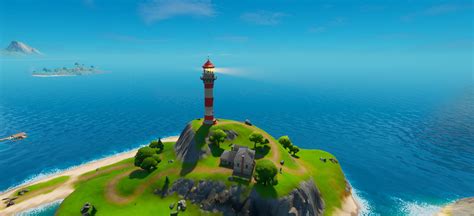 Localização Do Farol De Lockie Do Esfria Esqui E Do Monte K No Fortnite