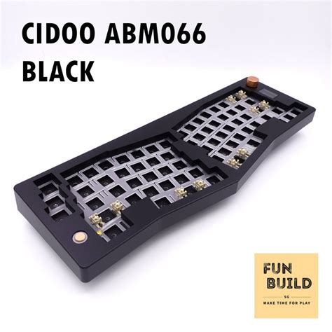 Cidoo Abm066 Barebones Keyboard Kit [ Alice Layout Via Enabled Programmable Lcd Screen