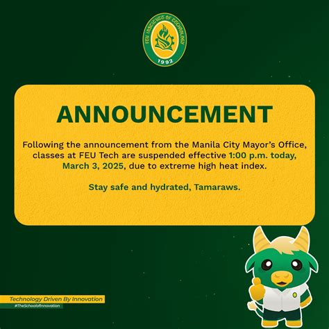 𝐀𝐍𝐍𝐎𝐔𝐍𝐂𝐄𝐌𝐄𝐍𝐓 Following The Feu Institute Of Technology