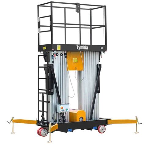 Plataforma Elevadora Doble Mástil Vertical 12m 200kg Batería